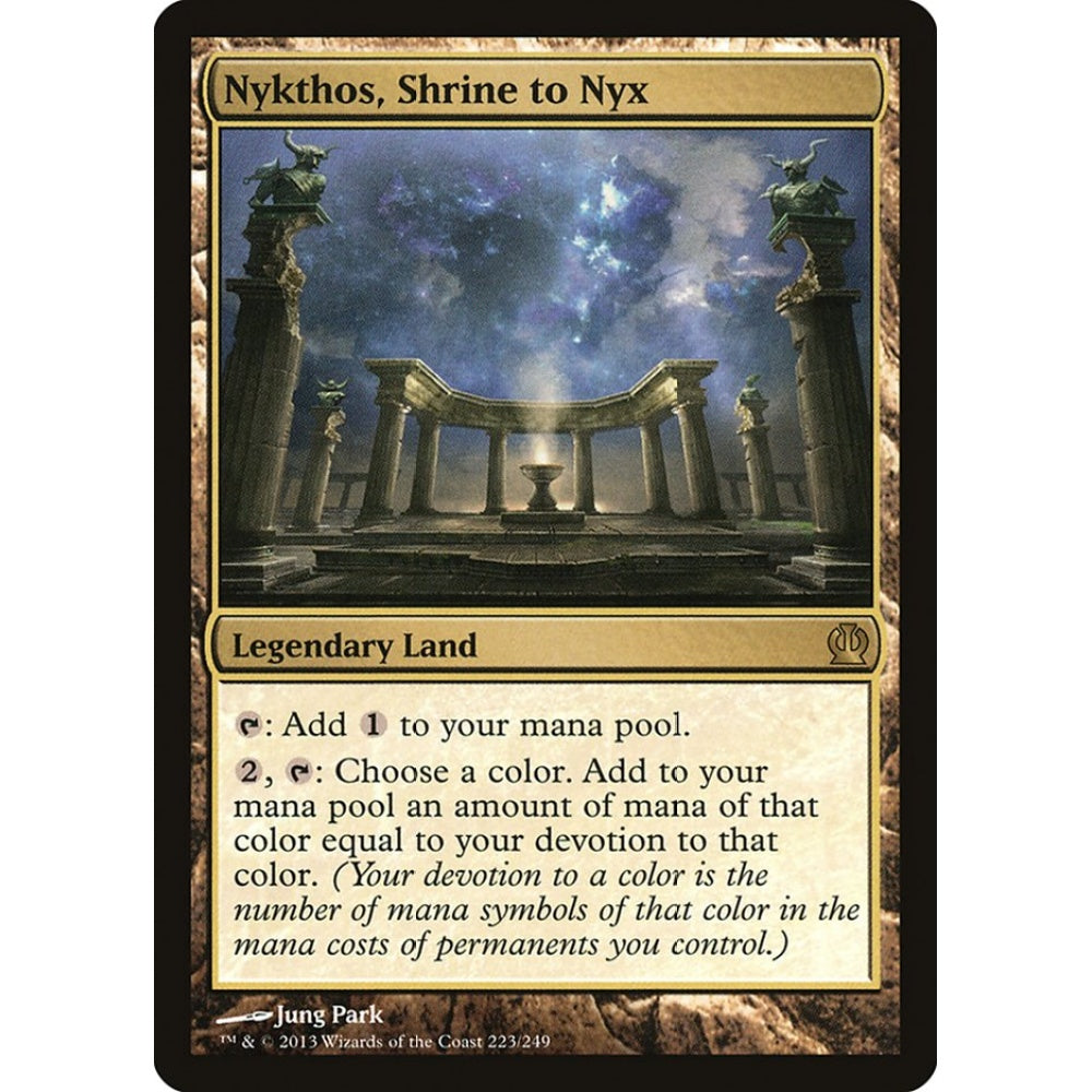 Nykthos, Shrine to Nyx - 223 R THS Foil – Card Goblin