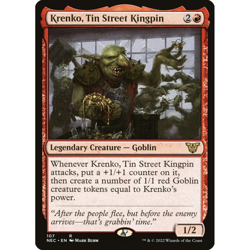 Krenko, Tin Street Kingpin - 107 R NEC – Card Goblin