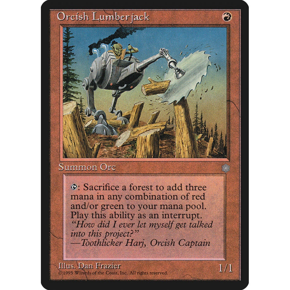 Orcish Lumberjack - 210 Common Ice Age - Magic The Gathering – Card Goblin