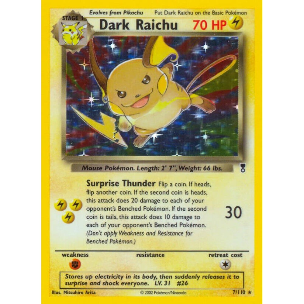 Dark Raichu - 7/110 Legendary Collection Non-holo – Card Goblin